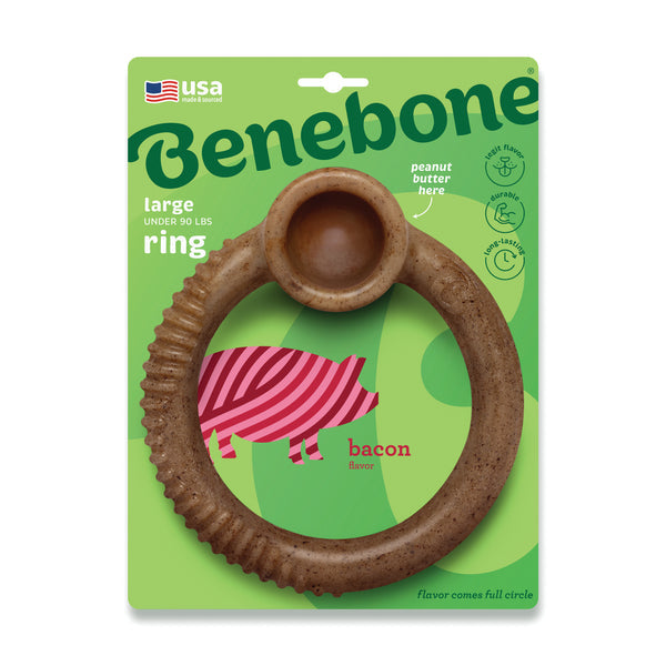 NEW! Benebone Bacon Ring - Large — Banquet Pet NZ