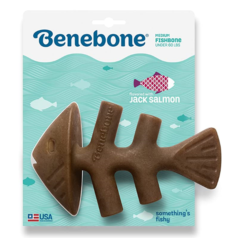 Benebone Fishbone Chew Toy - Medium — Banquet Pet NZ